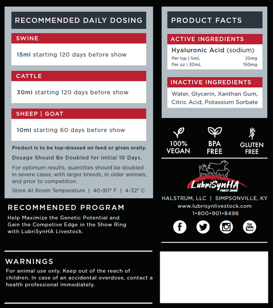 LubriSynHA Livestock Gallon – LubriSynHAProducts